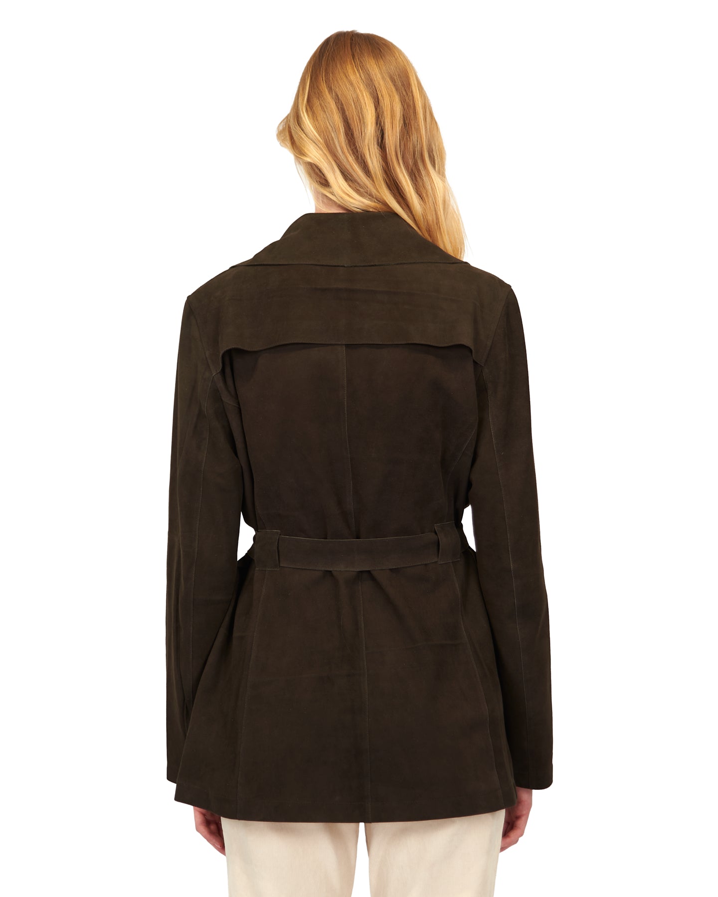 Freya Washed Suede Jacket Sable – jakett